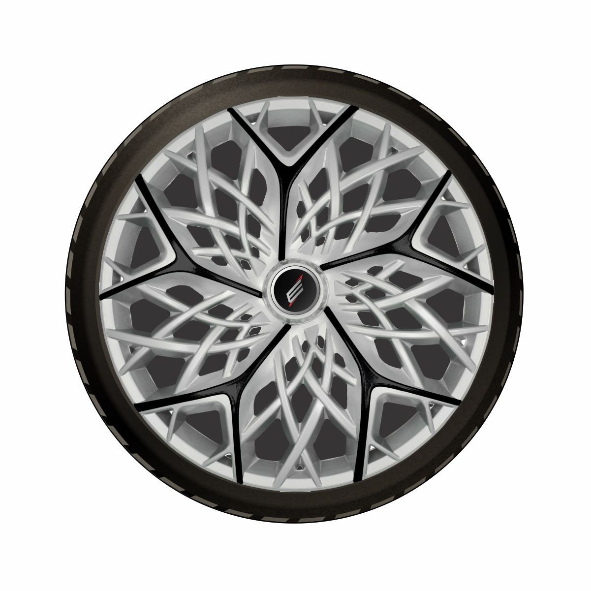 Jogo Calota Aro 13 Moove Silver Black Esportiva Pistão Shop