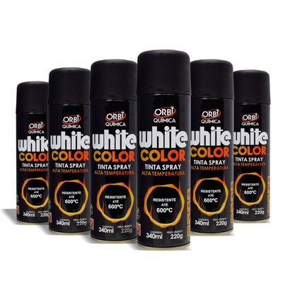 Tinta White Color Alta Temperatura Preto Fosco Pistão Shop